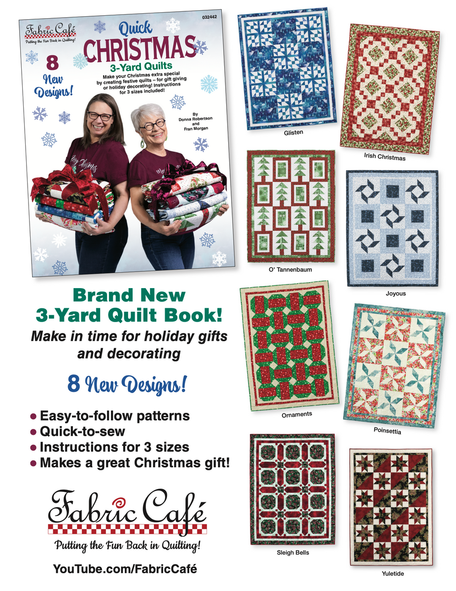 Fabric Cafe- 3 Yard Quilts on the Double Pattern Book – Aunt Ree's ...