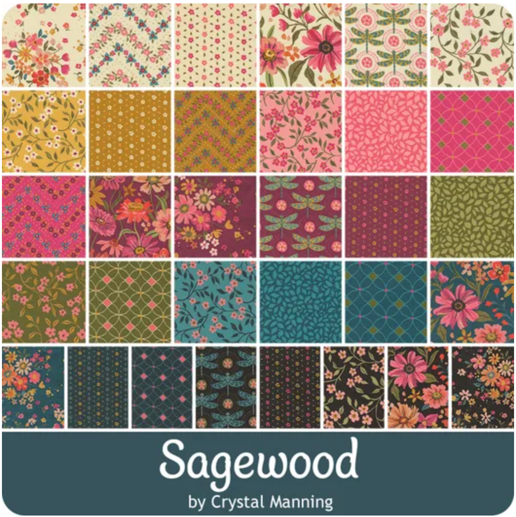 Sagewood Fat Quarter Bundle (20 skus) by Crystal Manning for Moda Fabr ...